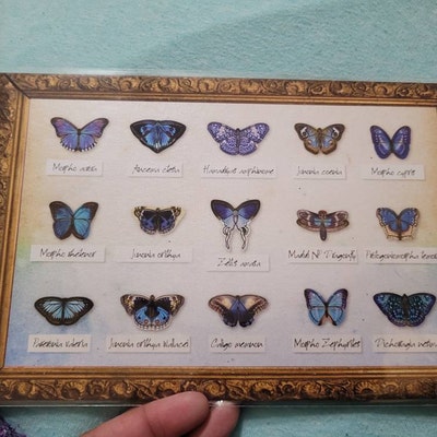 17x Realistic Micro Paper Monarch Double-sided Tiny Paper - Etsy