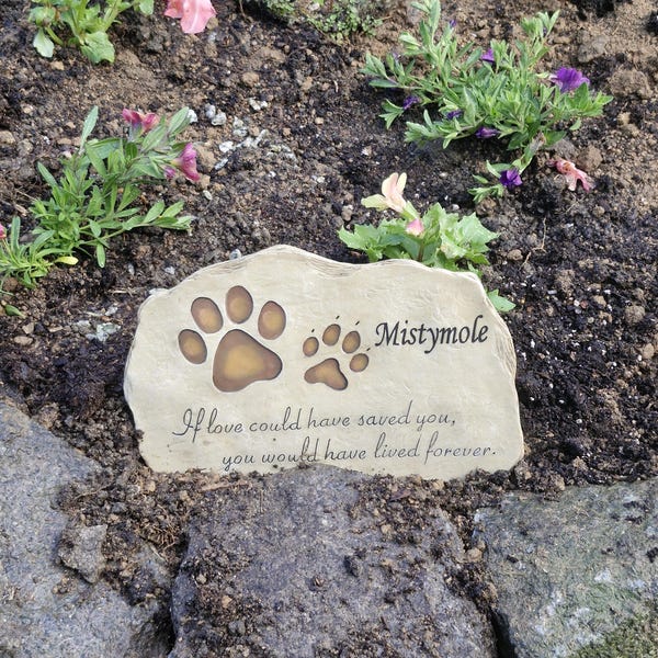 Dog Memorial Stones Pet Memorial Stones for Dogs, Sympathy Dog Garden ...