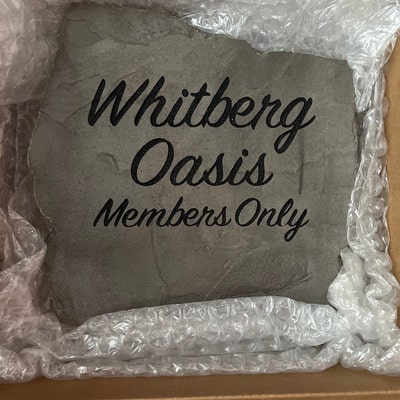 Script Name Stone Engraved Rock Personalized Garden Stone House Entry ...