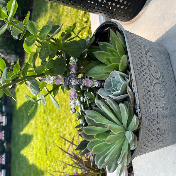 Beautiful Beaded Cross Garden Stake - Etsy