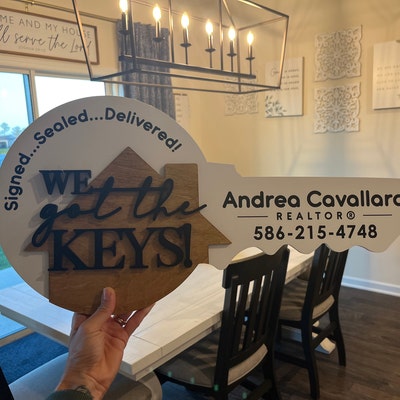 Blank Wood Key Ready to Paint, NOT Glued, Realtor Wood Key Sign, Real ...