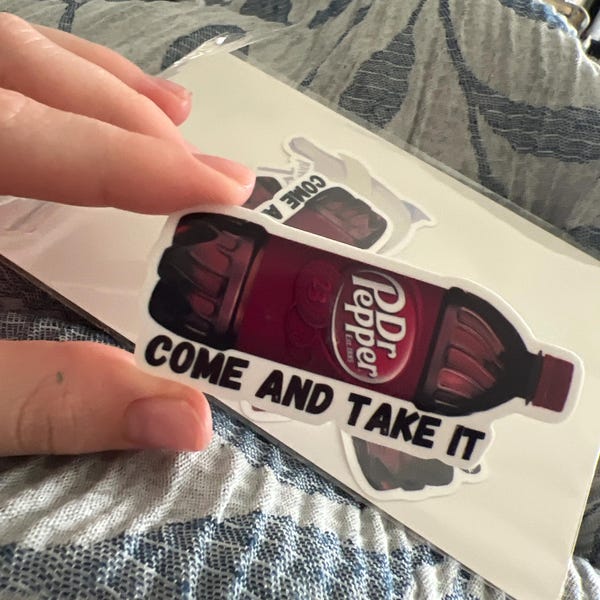 Dr Pepper Sticker, Doctor Pepper Funny Sticker, Laptop Sticker ...