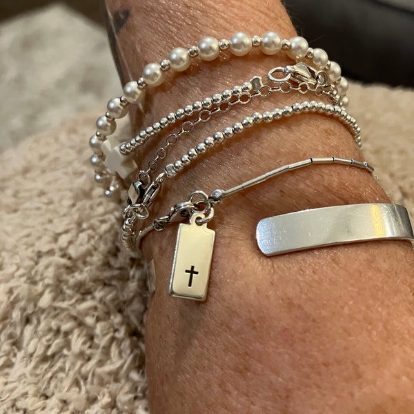 Personalized Mini Tag Charm • 14K Gold Filled Tag or 925 Sterling ...