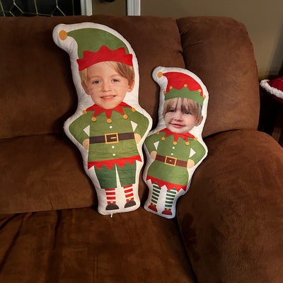 My Face Pillow Custom Personalized Photo Pillow Gift Christmas Elf ...
