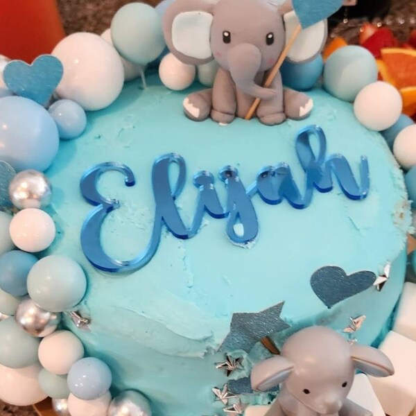 Personalized Any Name Any Age Cake Topper Custom Party Cake Decoration ...
