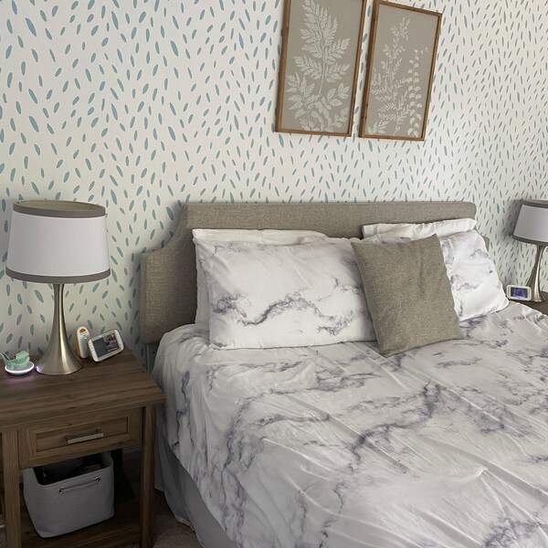 LUSSIER- Modern Wall Stencils- Large Decor Wall Stencil- Reusable Large ...