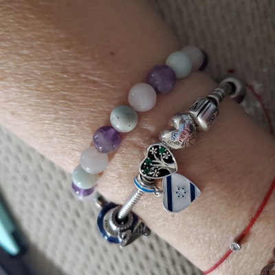 Moon & Star Blue Enamel Charm, Fit Pandora Charms, for Pandora Charm ...