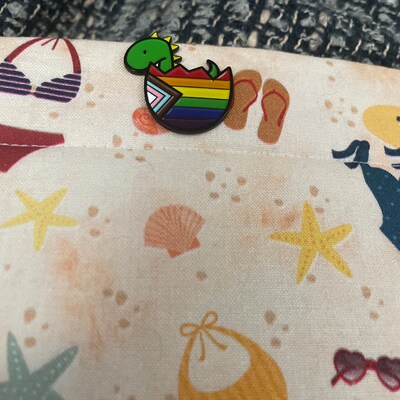 Allysaurus Ally Pin Badge for LGBTQ - Etsy