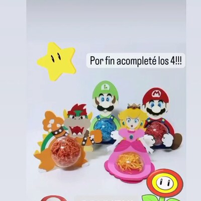 WITH Smile Mechanism Mario Candy Holder for 8cm / 3.15 Sphere Digital ...