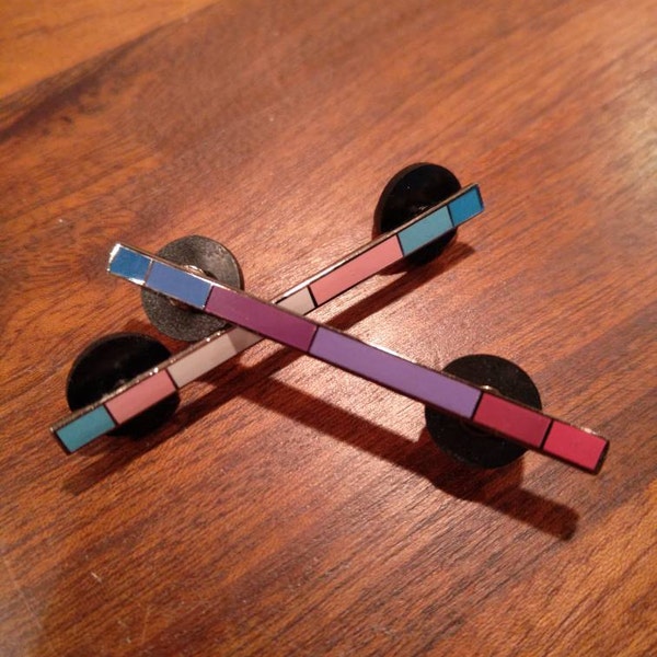 Bisexual Rod Pin — Subtle Pride Flag Accessory LGBT Queer Bi Bicurious ...