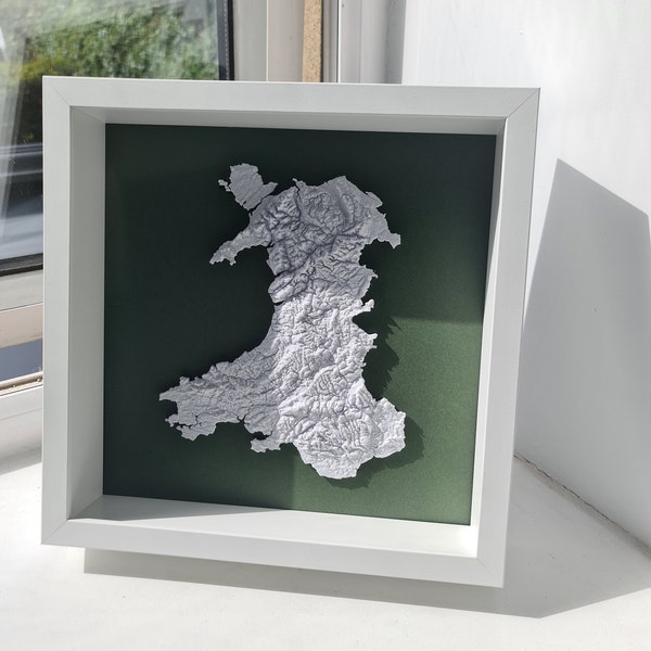 Personalised 3D Relief Map - A Print of the Terrain Where You Live ...