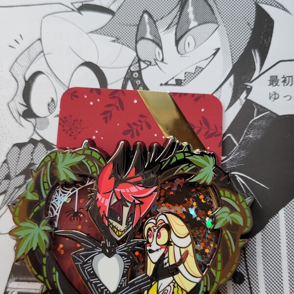 Golden Hour a Hazbin Hotel Radiohusk Enamel Pin - Etsy