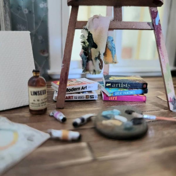 Book Nook Library Diorama Bookend Bookshelf Insert With Blue Bookcase ...