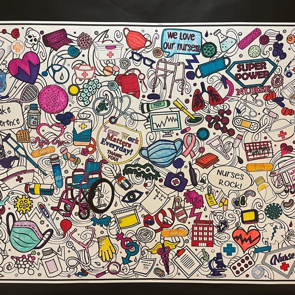 RAD Week Coloring Page, Radiology Coloring Page, Instant Download, RAD ...