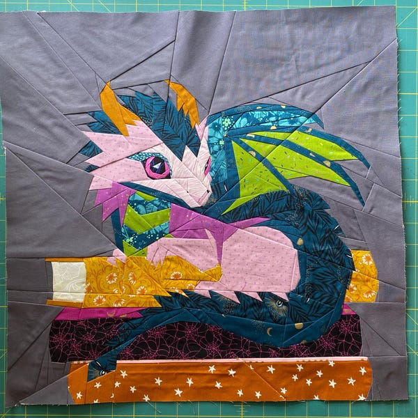 Book Wyrm - Foundation Paper Piecing PDF Pattern - Etsy