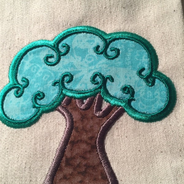 Tree Applique Design , Instant Digital Download File for Machine ...