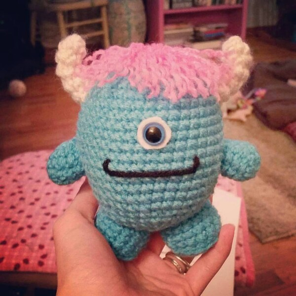 Little Monster Crochet Pattern, Amigurumi Monster, Amigurumi Pattern ...