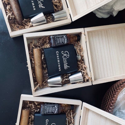 Personalized Flask, Gift for Him, Flask Gift Set, Custom Engraved Flask ...