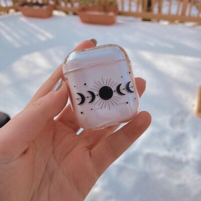 Moon AirPod Case Cute, Moon Phases airpods Pro Case, Durable Protective ...