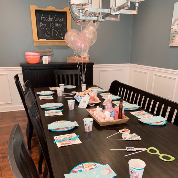 Spa Party Printable- Spa Food Menu, EDITABLE INSTANT DOWNLOAD Home ...