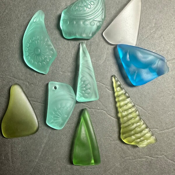 Shoreline Treasures: Mixed Sea Glass Art - Tumbled Beach Fragments for ...