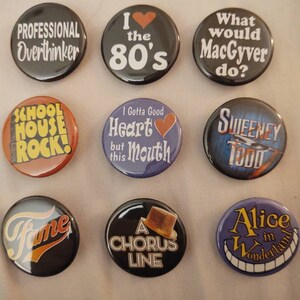 Practically Perfect // Musical Pins Buttons 1.25 Set - Etsy