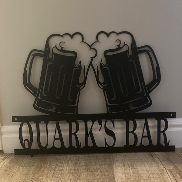 Beer Mug Monogram Sign, Custom Bar Theme Sign, Cheers - Etsy