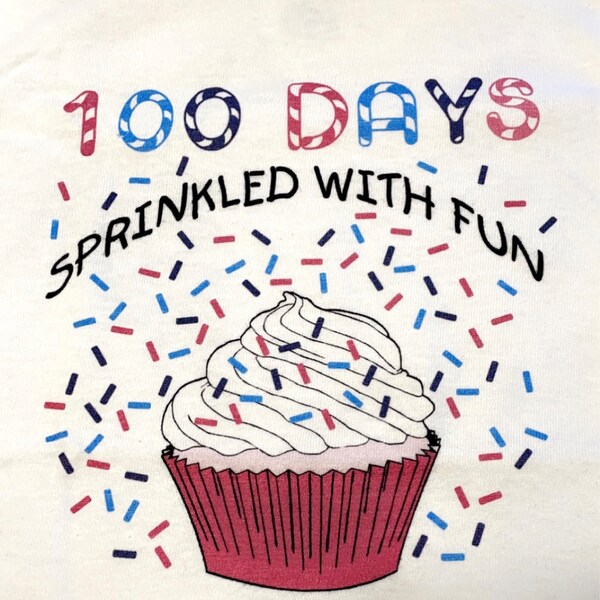 100th Day of School T Shirt WHITE - Super Speedy Shipping - 100 ...