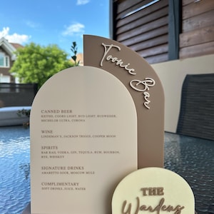 Wave Wedding Welcome Sign, Modern Wedding Signs, Wedding Entrance Signs ...