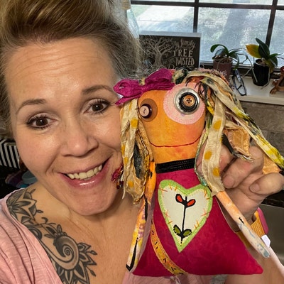 Frantic Francis Creepy Cute Zombie Art Doll Spooky Cloth Doll Monster ...