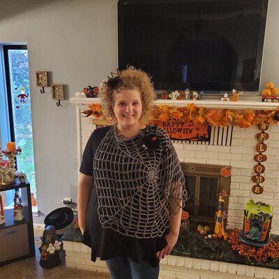 Halloween Pattern, PDF Crochet Pattern, Easy Crochet Poncho Pattern ...