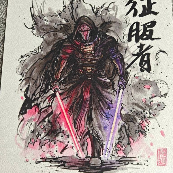 8x10 PRINT Mass Effect Commander Shepard Ronin Samurai With Katana ...