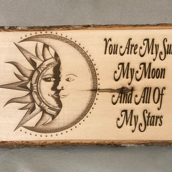 Digital Design File - Moon and Sun - Glowforge - Laser Ready - Engrave ...