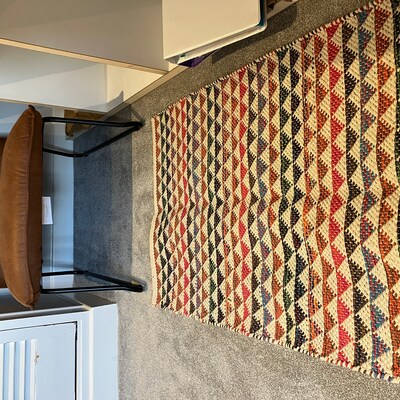 FIESTA Braided Square Rug Flat Weave With Natural Jute and - Etsy UK