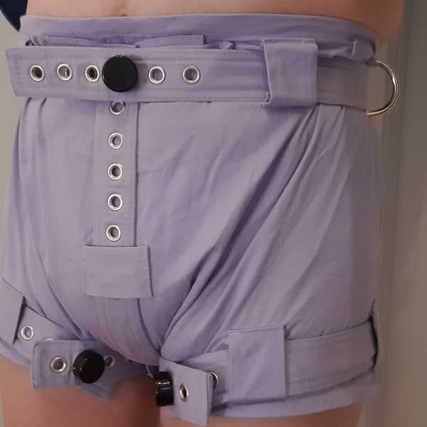 Purple Heavy Duty Lockable Diaper Cover Pants - Anti Diaper Removal ...