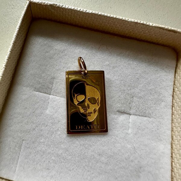 14K Solid Gold Ace of Spades Pendant, Poker Cards Necklace, Blackjack ...