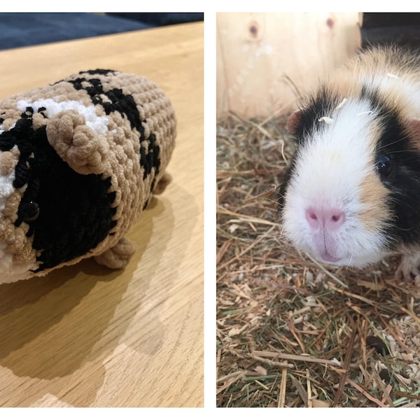 Guinea Pig Crochet Pattern No Sew Amigurumi - Etsy