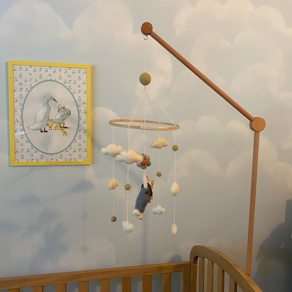 Baby Crib Mobile Hanger Set, Baby Mobile Crib Holder for Nursery, Baby ...
