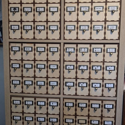 Beautiful 12 Drawer Card Storage Unit Kallax Unit Compatable Ideal for ...