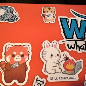 This is Fine Bear Programmer Humor Vinyl Sticker, Software Developer ...