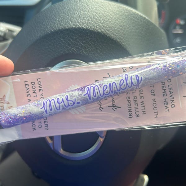 Purple Leopard Glitter Pen • Personalized Resin Inkjoy Pen - Etsy
