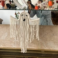 Halloween Macrame Ghost Spooky Wall Hanging for Gothic Decor V73 - Etsy ...