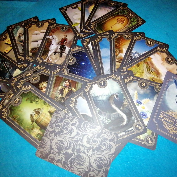 Victorian Lenormand Deck | Black and White Oracle Deck | 38 Oracle ...