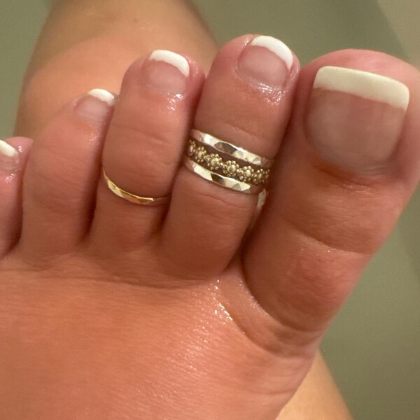 Big Toe Rings • Big Toe Ring • Sized • Pick One Style • Minimalist Ring ...