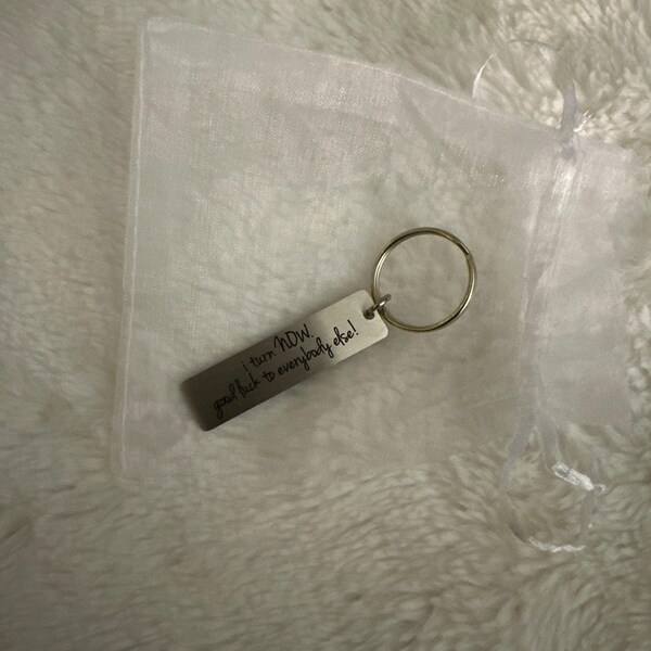 Customized Keychain Personalized You Choose Wording - Custom Gift ...