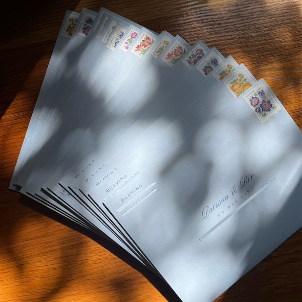 25 Heavyweight Colored Envelopes With Pointed Euro Flap, A2 (4 3/8 X 5 ...