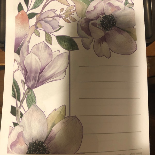 Printable Stationery Halloween Set 6,letter Writing Holidays Paper ...