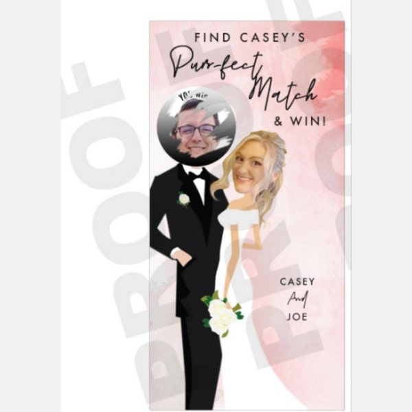 Bridal Shower Wedding Scratchers Scratch off Lottery Tickets Game - Etsy