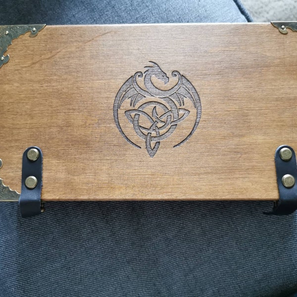 Engraved Dice Tray Conan the Barbarian Snake Dice Box Character RPG Box ...