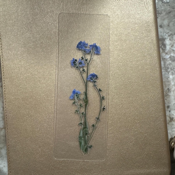 Forget-me-not Bookmark | Real Dried Flowers | Gift for Reader ...